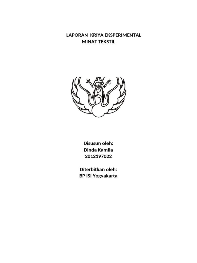 Format Laporan Kriya Eksperimental 2022 | PDF