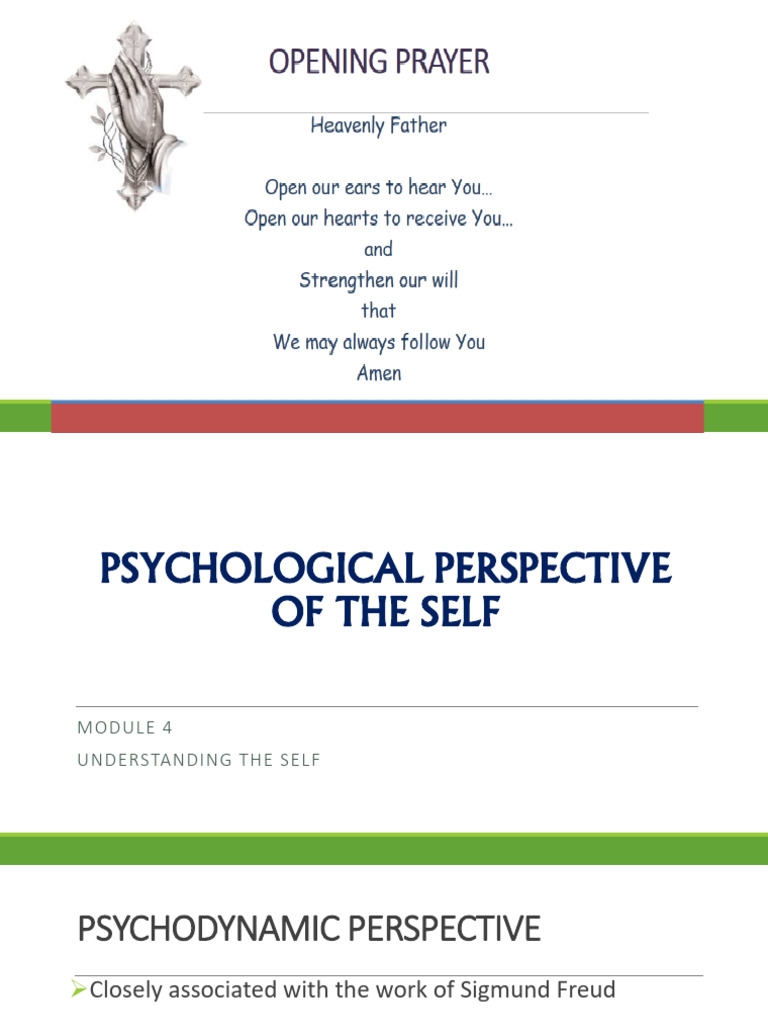 UTS - MODULE 4 - Psychological Perspective of The Self: Tarlac State ...
