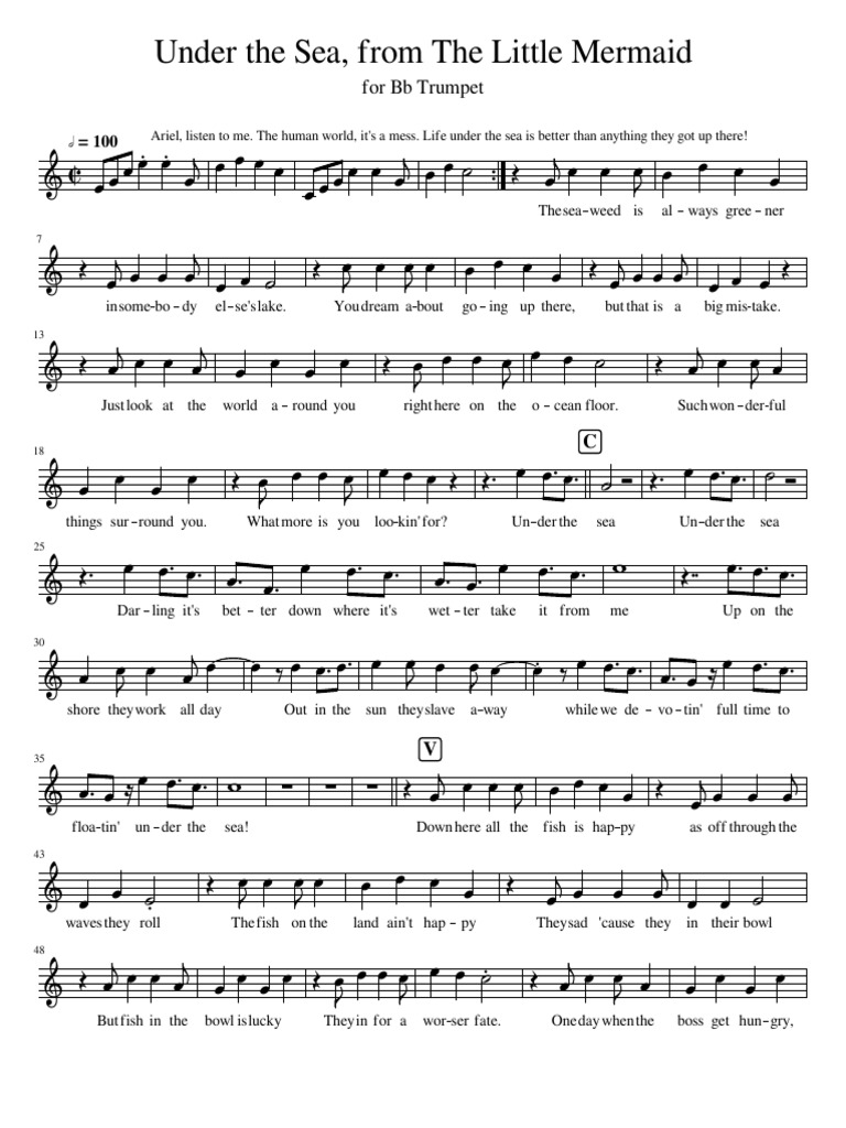 Under The Sea Trumpet | PDF