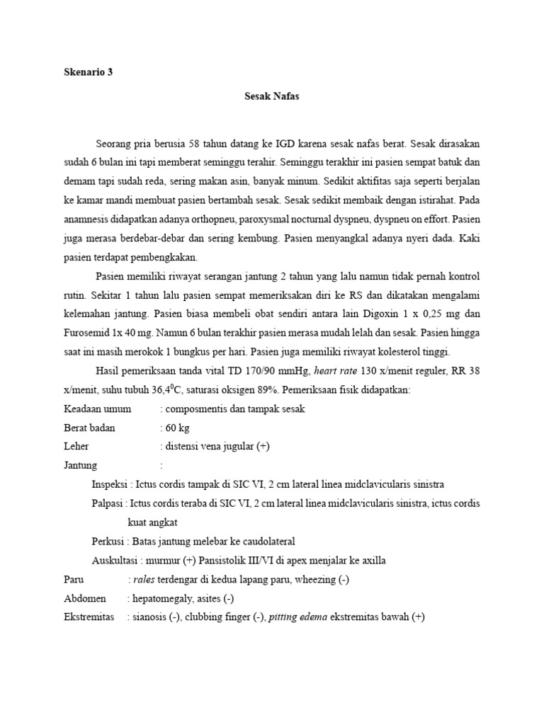 Skenario 3_ Blok Kardiovaskular_2024_UMP | PDF