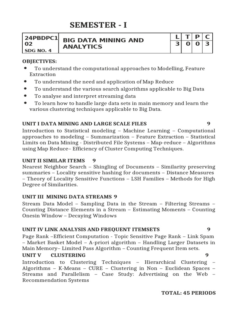 Bigdata Mining And Analytics Pdf Cluster Analysis Big Data