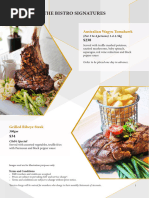 Nustro Steakhouse Menu Overview | PDF | Sauce | Caramel