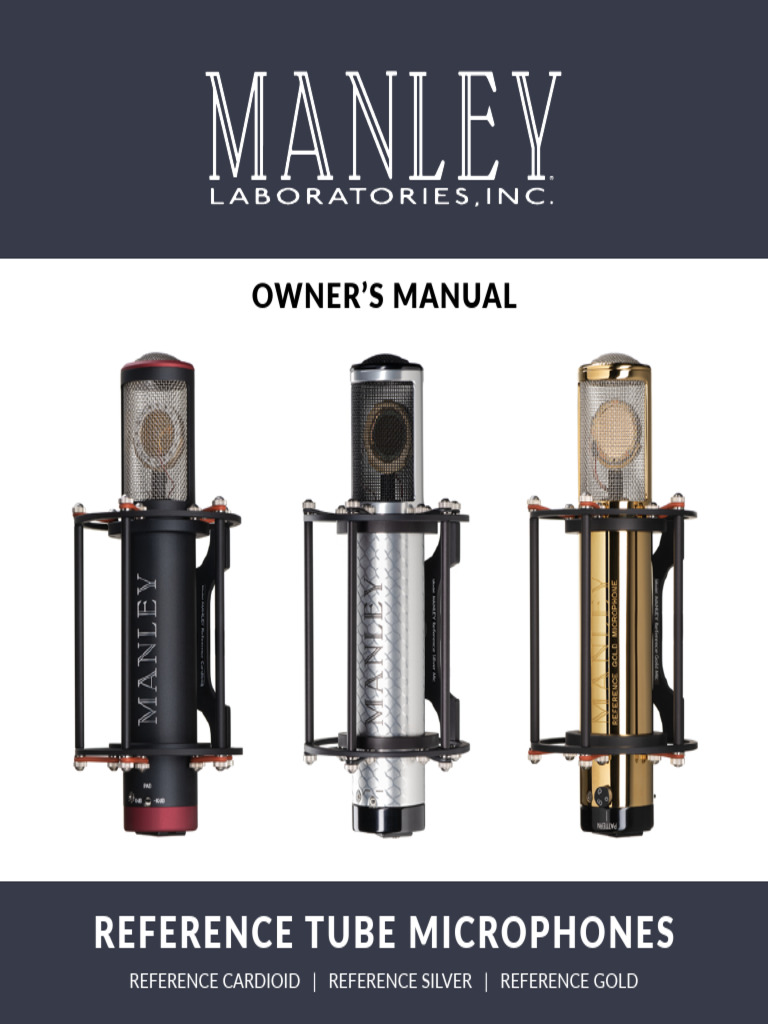 Manley Reference Microphones Manual | PDF | Microphone | Amplifier