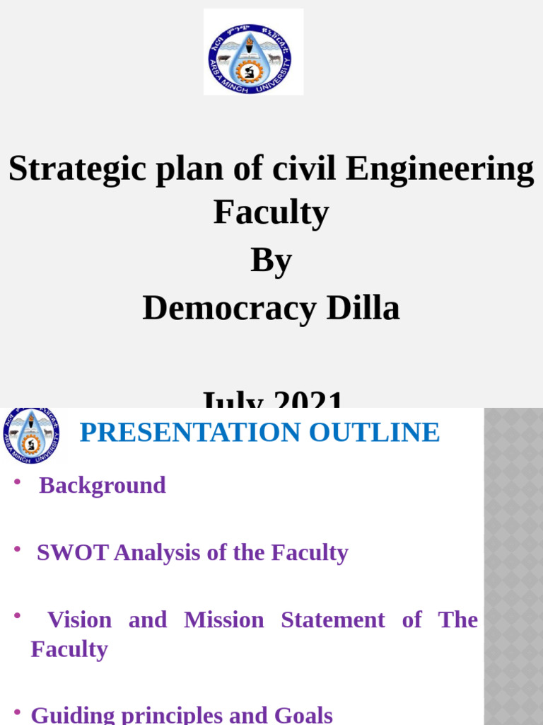 Civil Engineering Strategic Plan | PDF | Entrepreneurship | Strategic ...