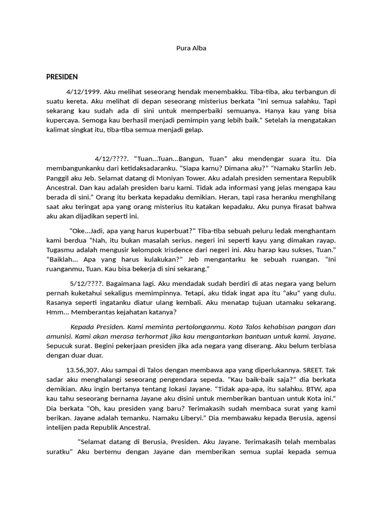 Pura Alba - Muhammad Khairizky Ahnaf. | PDF