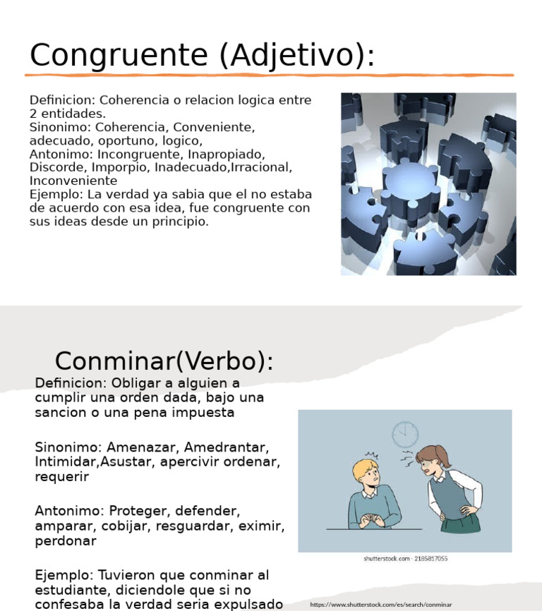 Congruente, Conminar | PDF