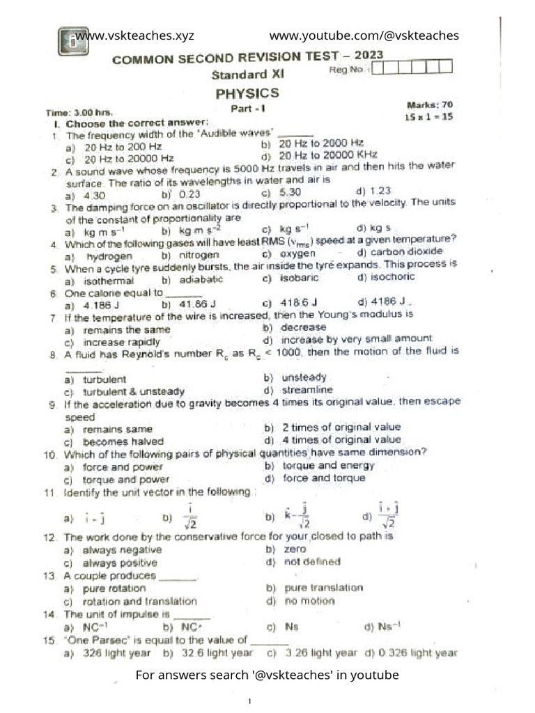 11th-Physics-EM-2nd-Revision-Exam-2023-Original-Question-Paper-Sivagangai-District-English ...