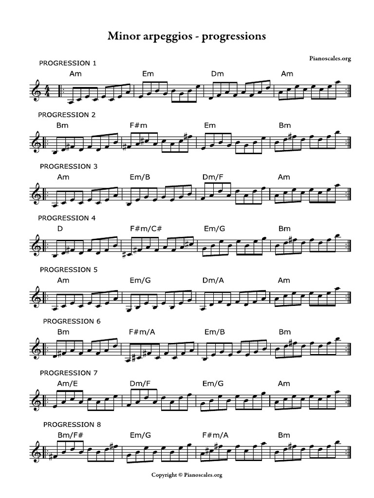 Arpeggio Progressions 3 | PDF