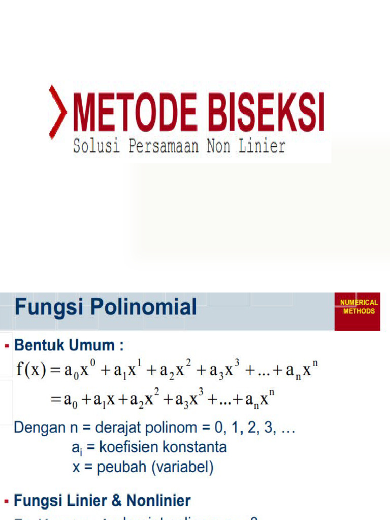 Metode Biseksi | PDF