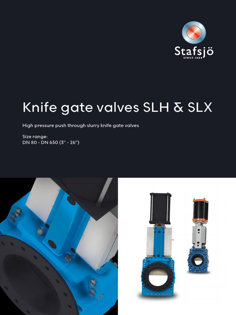 SLH - SLX - Slurry Knife Gate Valves | PDF | Valve | Actuator