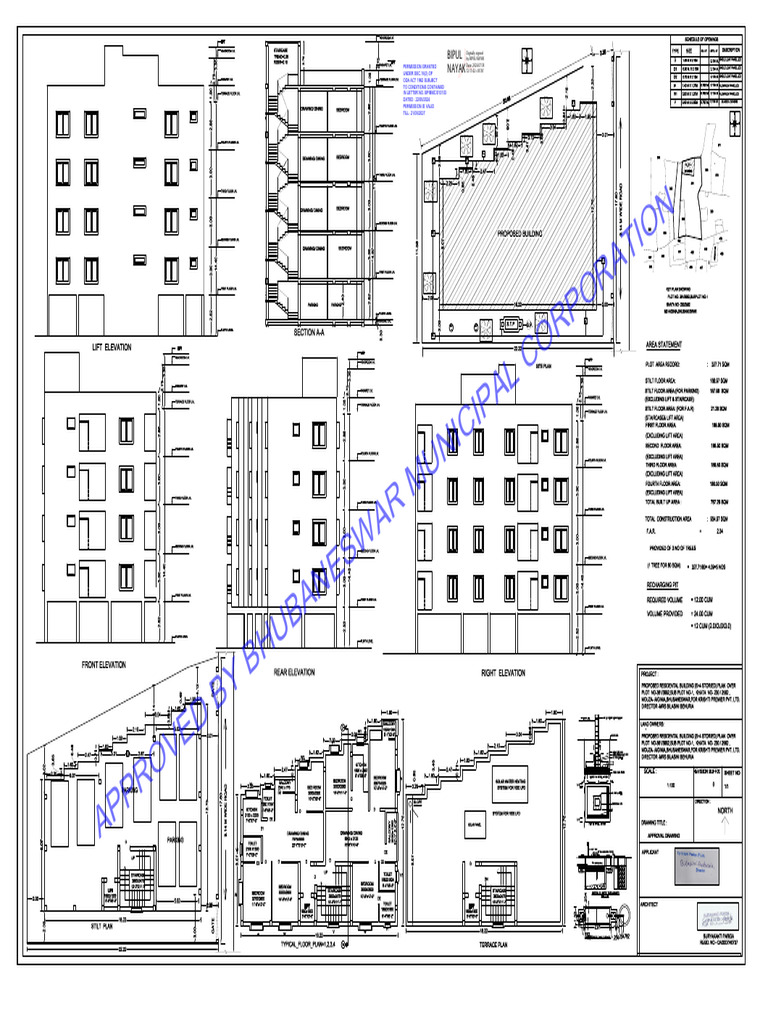 Bmc Approved Plan Plot 1 | PDF