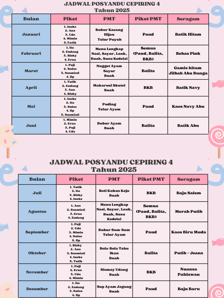 Pink Blue Simple School Timetable | PDF