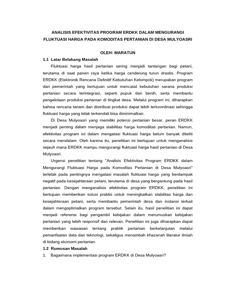 draf proposal pak gun metopen | PDF