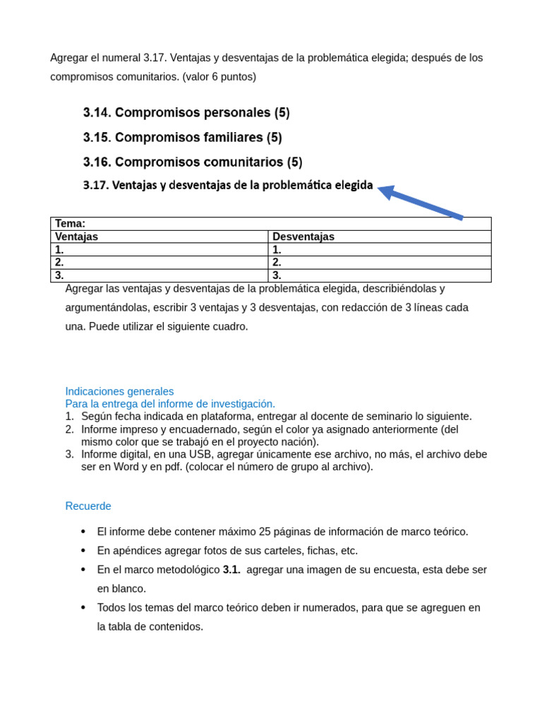 Ventajas y Desventajas: Informe 3.17 | PDF