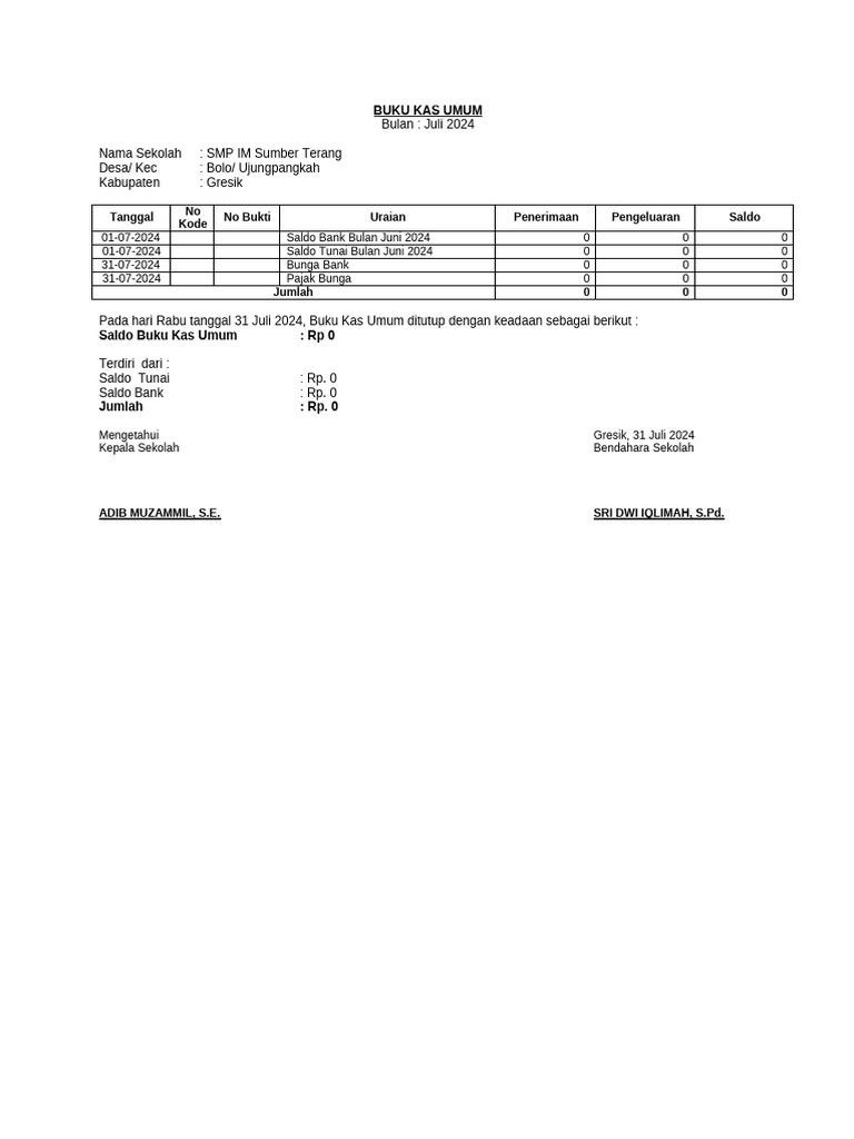 Bku DLL Juli 2024 | PDF