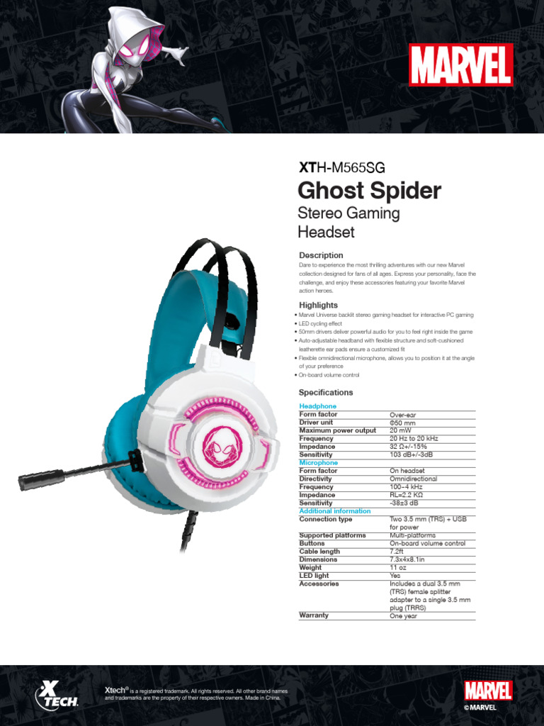 XTH-M565SG_DS_ENG | PDF | Headphones | Microphone XTH-M565SG_DS_ENG | PDF | Headphones | Microphone