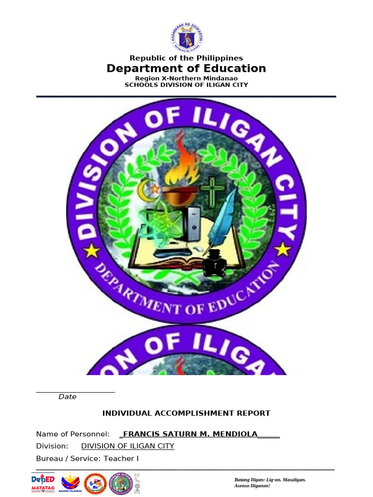 NLC Accomplishment Report New | PDF | Cognitive Science | Education Theory