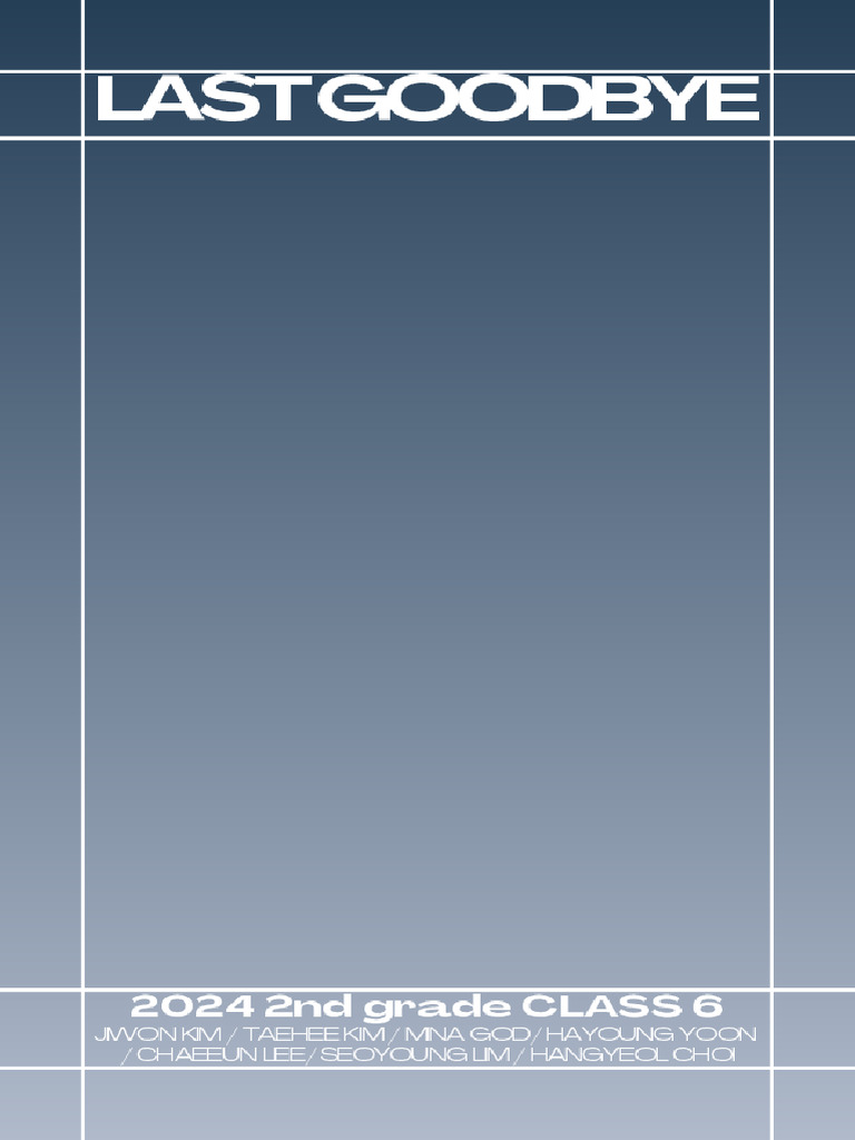 Last Goodbye PDF | PDF