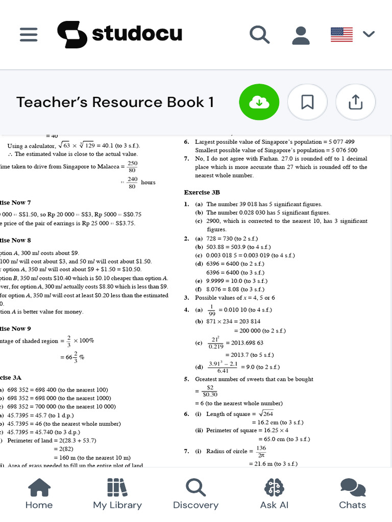 Teacher S Resource For Math 7th Edition Pdf Mathematics