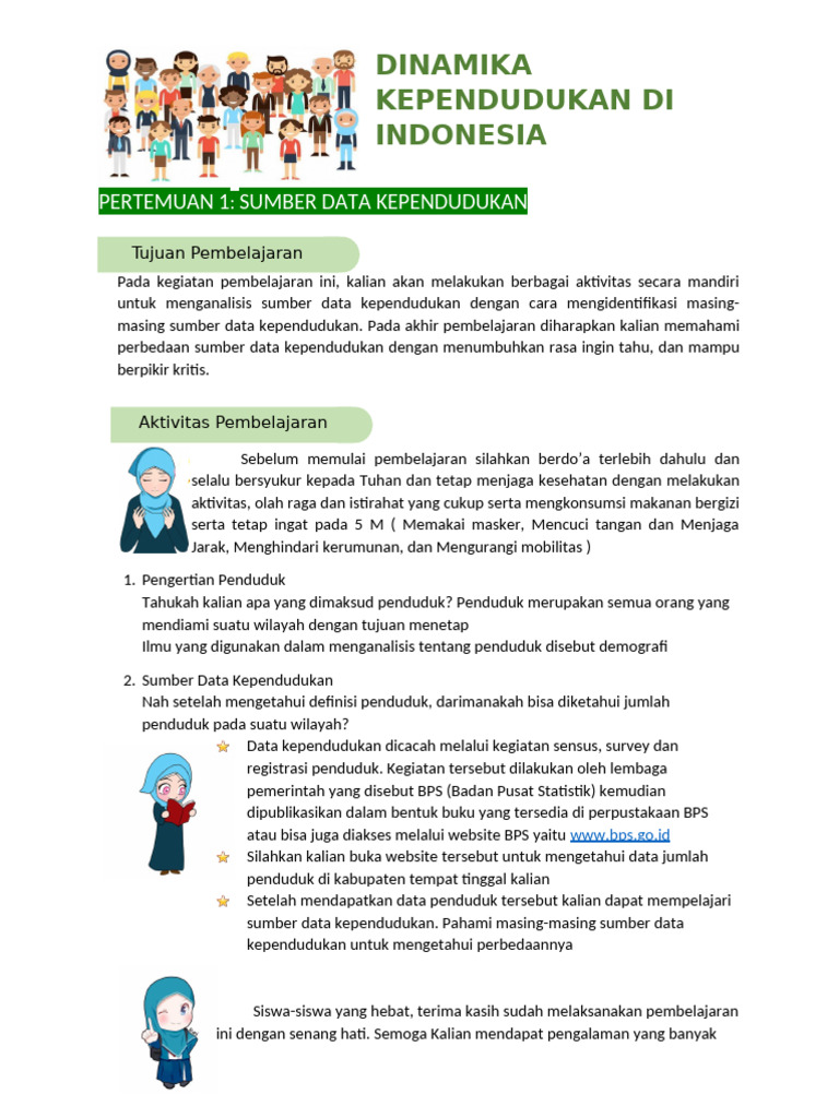1 Sumber Data Kependudukan | PDF