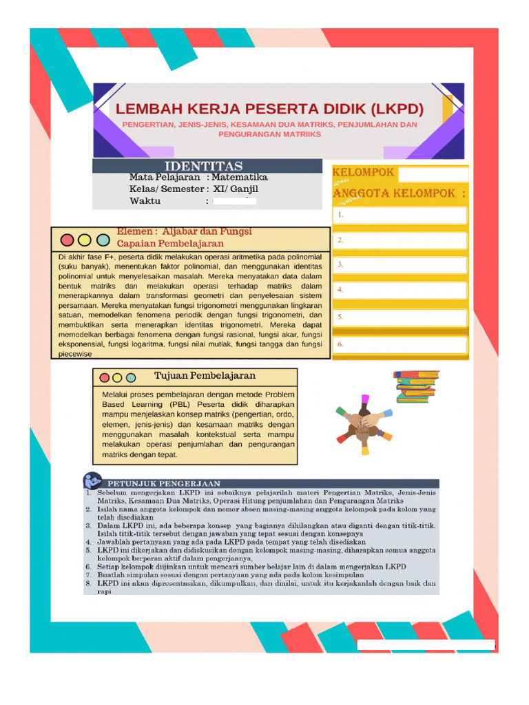 LKPD Matriks 1 | PDF