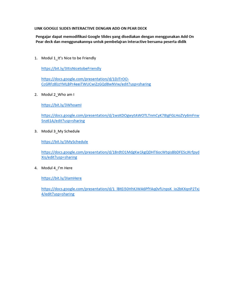 Google Slides Interaktif dengan Pear Deck | PDF