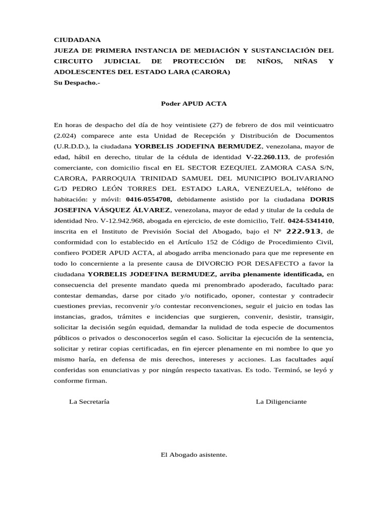 Poder Apud Acta | PDF