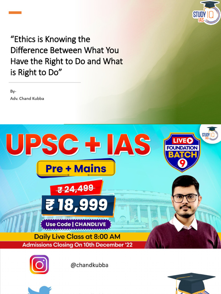 Ethics Is Knowing The Difference Between What | PDF | Morality | Justice