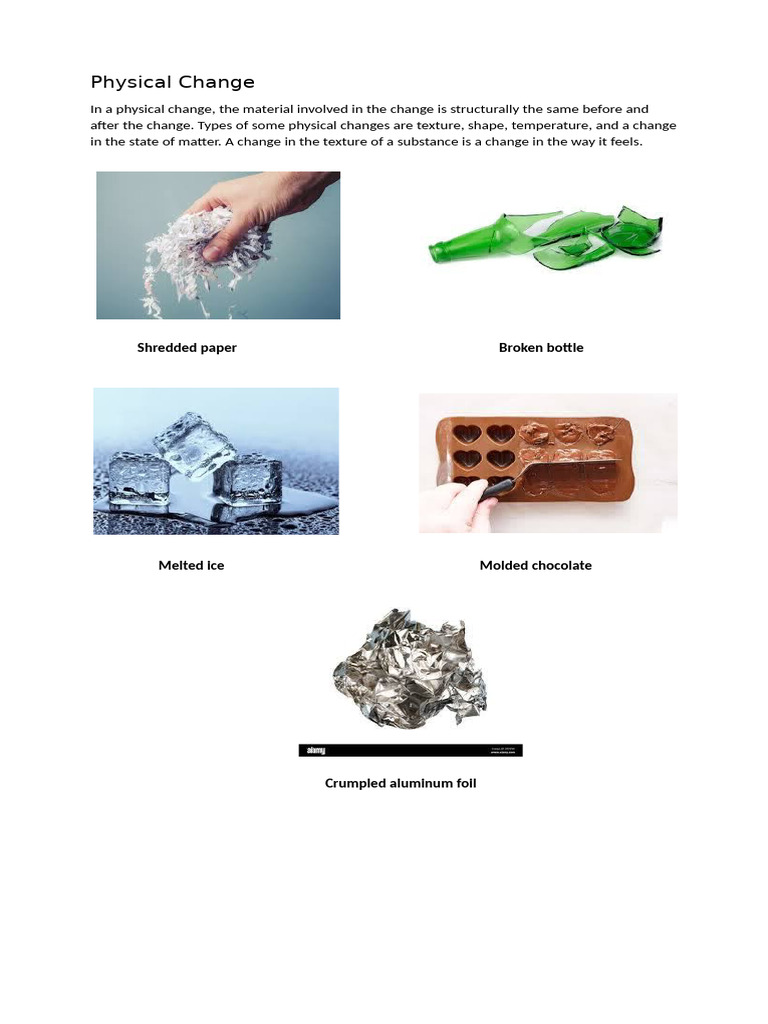 Understanding Physical vs Chemical Changes | PDF
