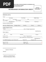 GSIS Membership Form | PDF
