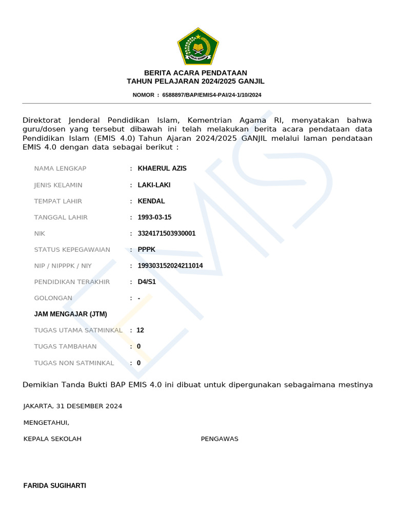 BAP 2024 2025 Ganjil | PDF