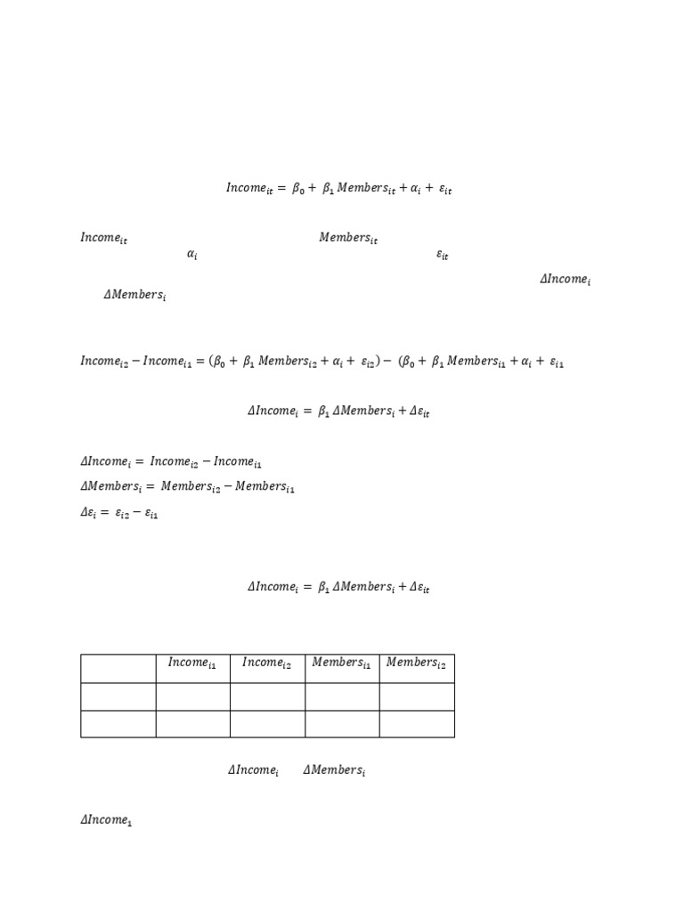 Panel Data Solved Problem First Difference | PDF | Ordinary Least ... Panel Data Solved Problem First Difference | PDF | Ordinary Least ...