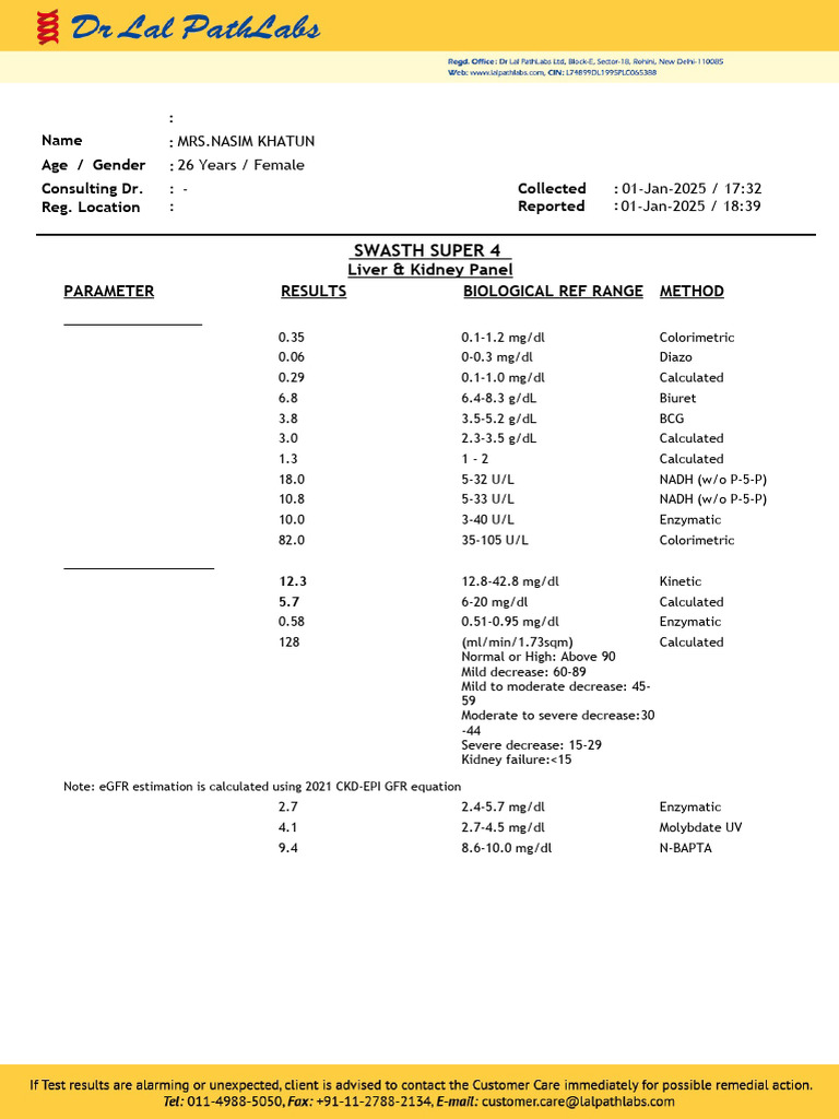 Swasth Super 4 Health Report Summary | PDF | Vitamin B12 | Glycated ...