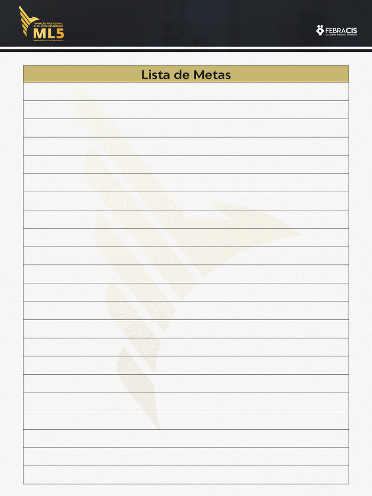 Lista de Metas | PDF