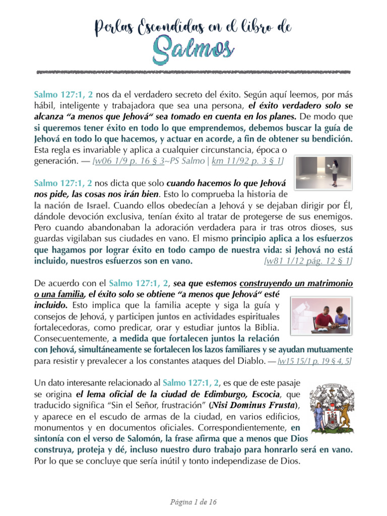 Éxito y Familia en Salmo 127 | PDF | Salmos | Perdón