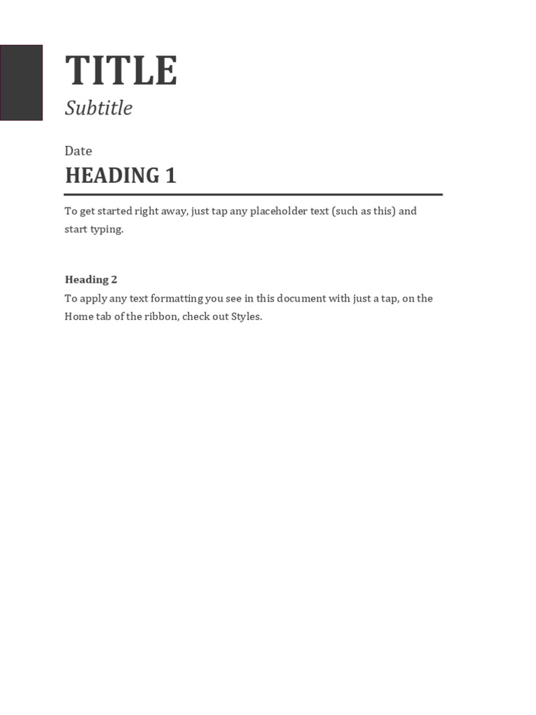 Layout for Title | PDF