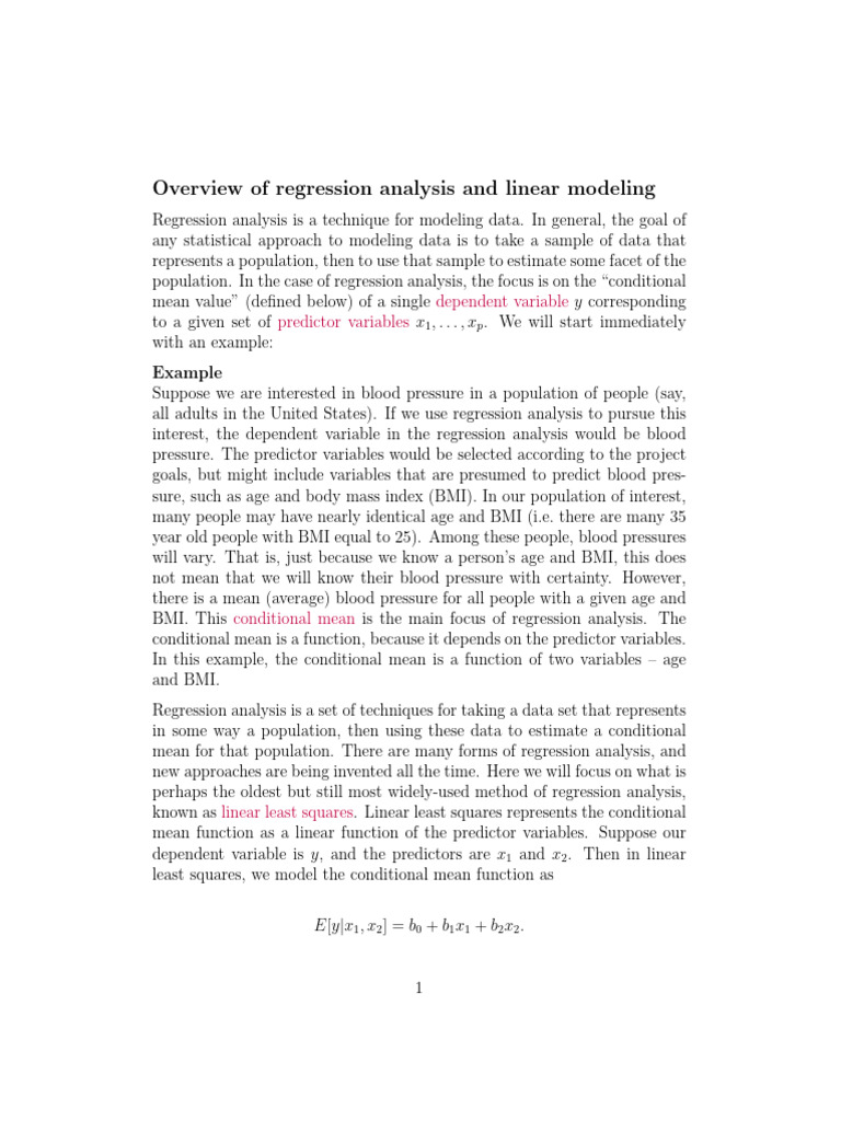 Linear Regression Overview | PDF | Coefficient Of Determination | Linear Regression