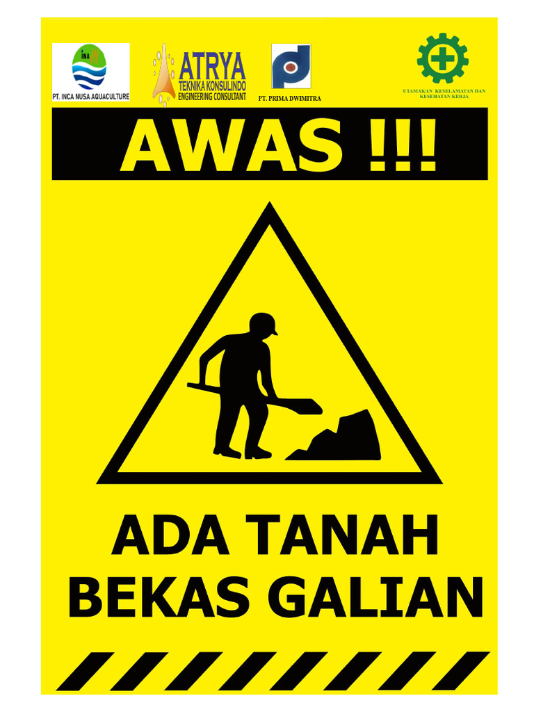 Rambu - Rambu Ada Tanah Bekas Galian | PDF