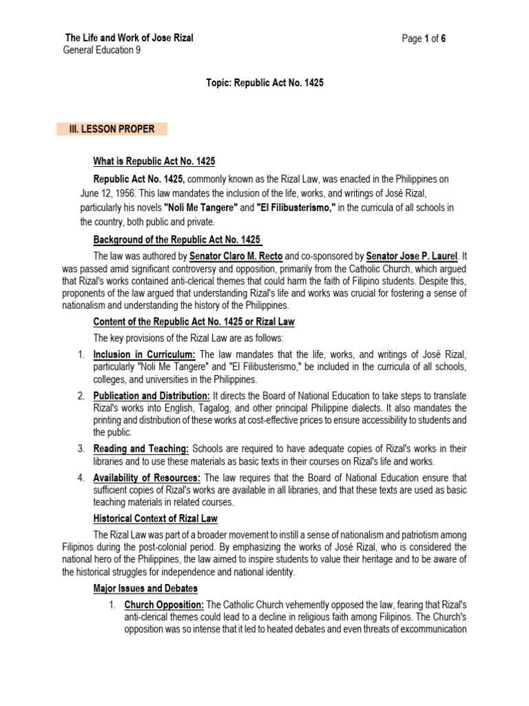 GE9 - Module - 1-LESSON PROPER | PDF | Liberal Arts Education