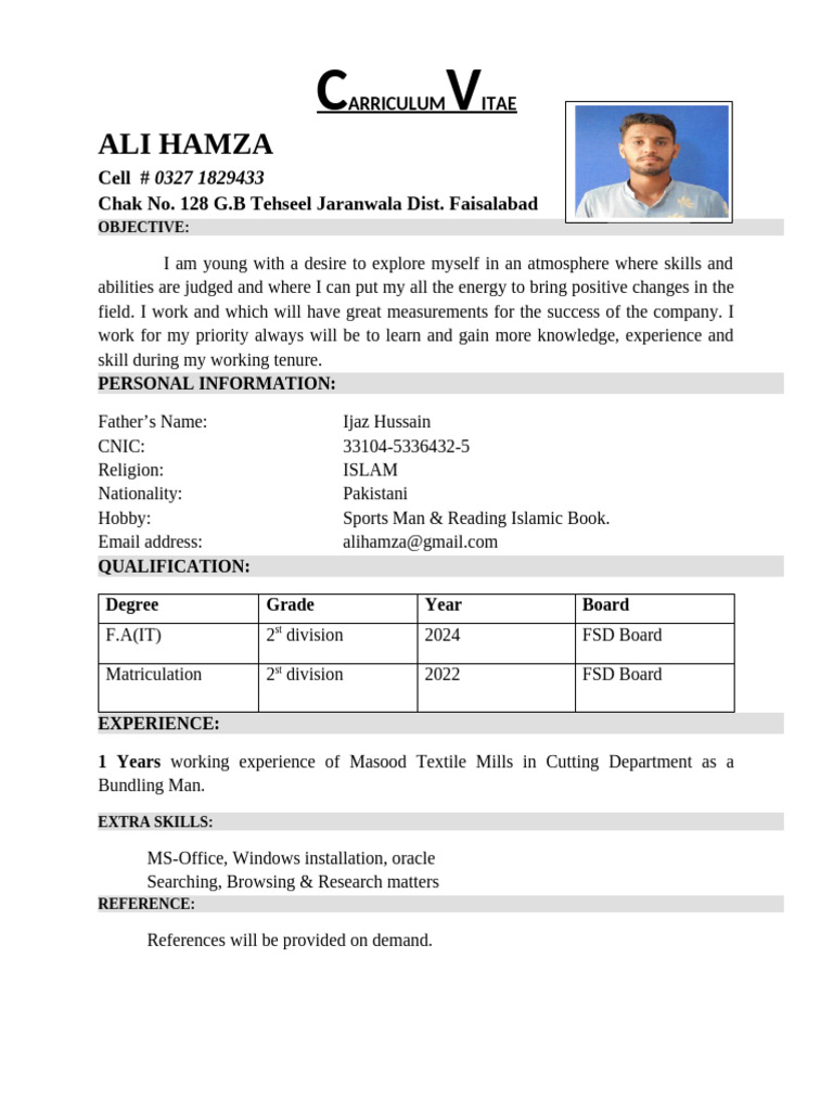 Ali Hamza | PDF