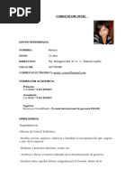Curriculum Vitae María | PDF