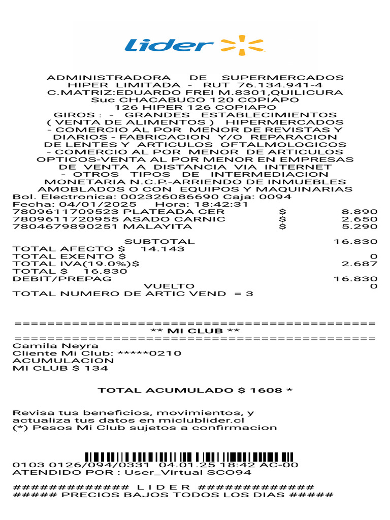 Boleta | PDF