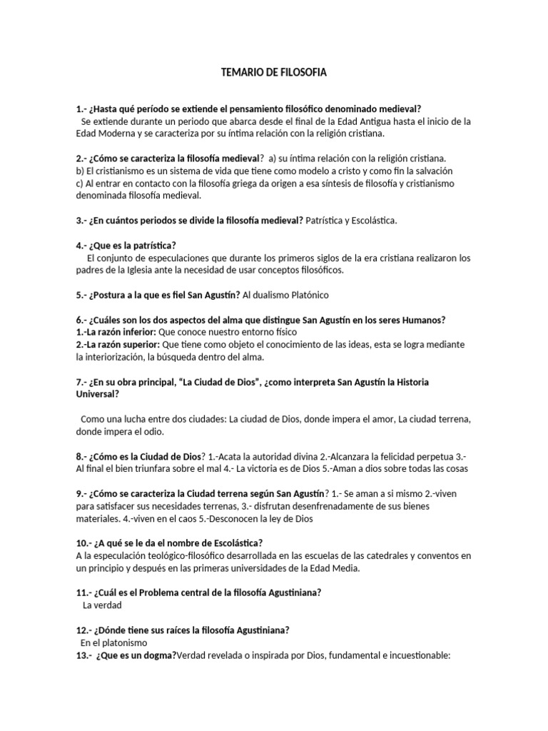 Temario 3 de Filosofia | PDF | Tomás de Aquino | Verdad