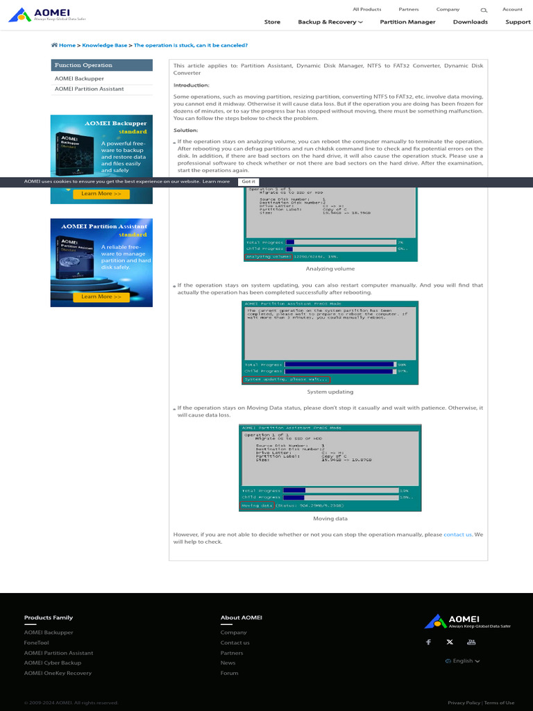 The Operation Is Stuck, Can It Be Canceled | PDF | Backup | Hard Disk Drive