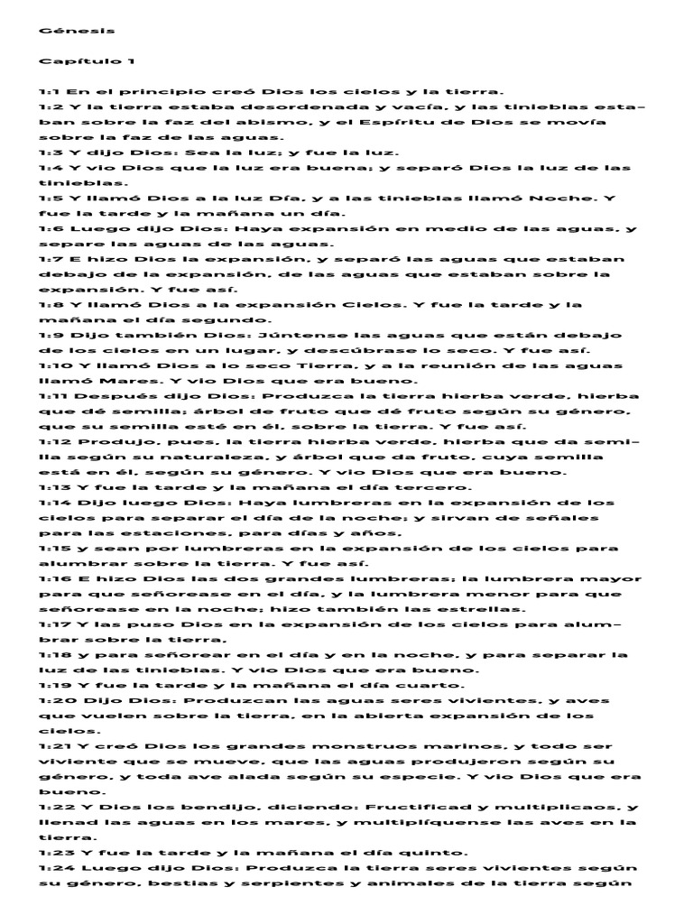 Genesis 1 | PDF