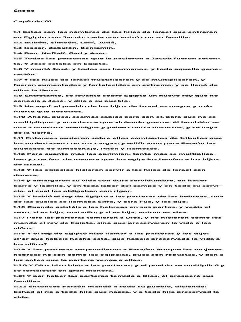 Exodo 1 | PDF