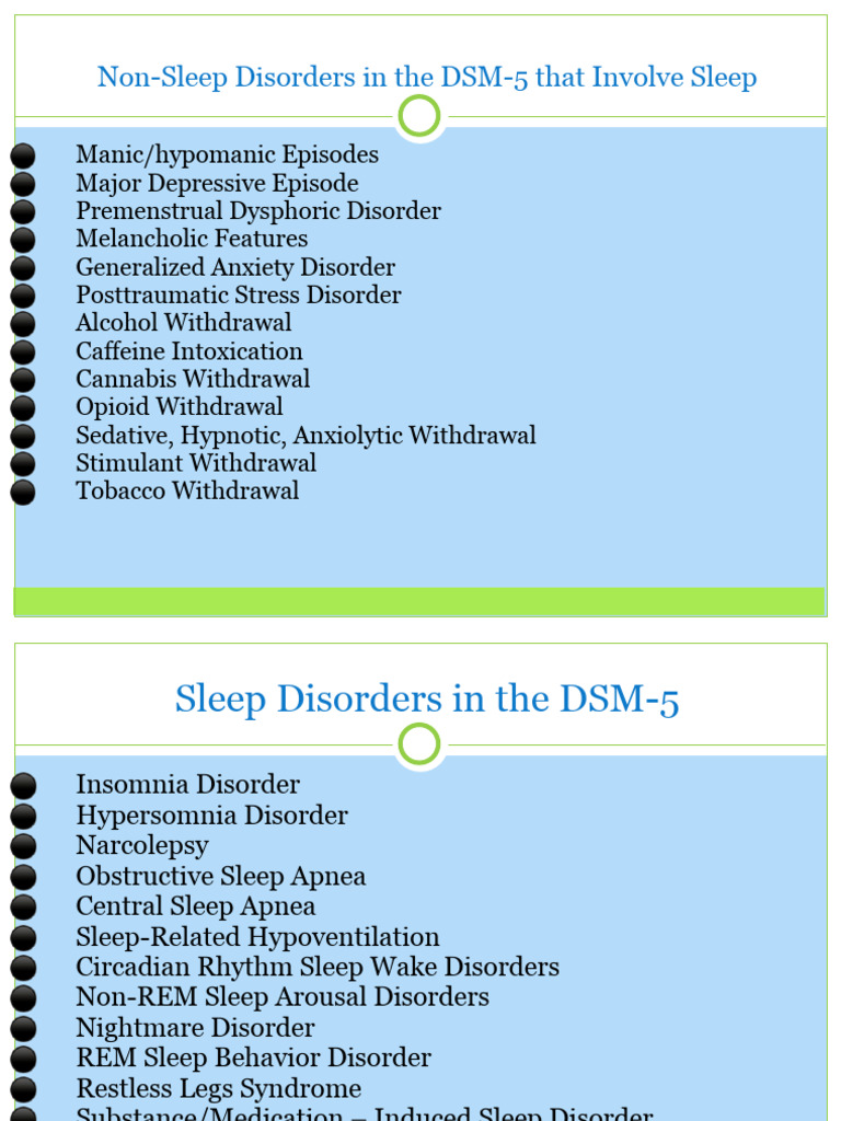 11-Sleep Disorders | PDF | Sleep Disorder | Insomnia