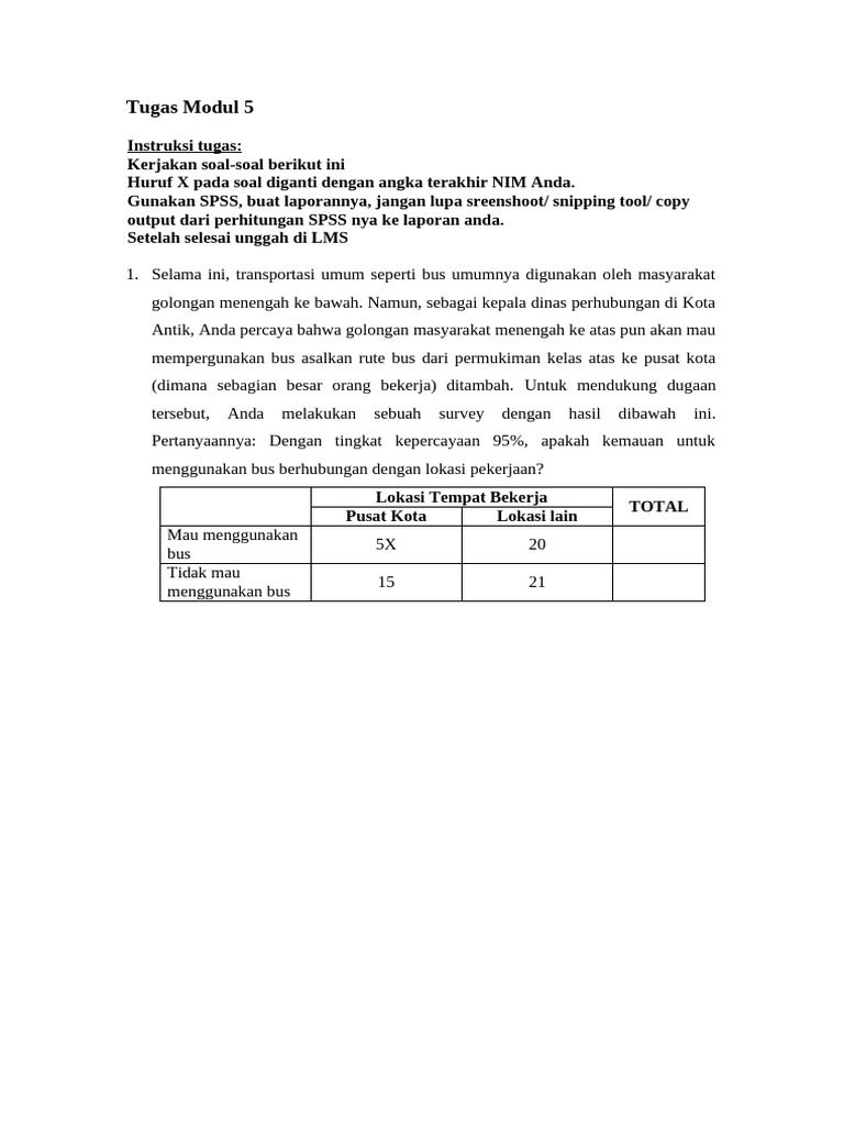 Tugas Modul 5_Statistika | PDF