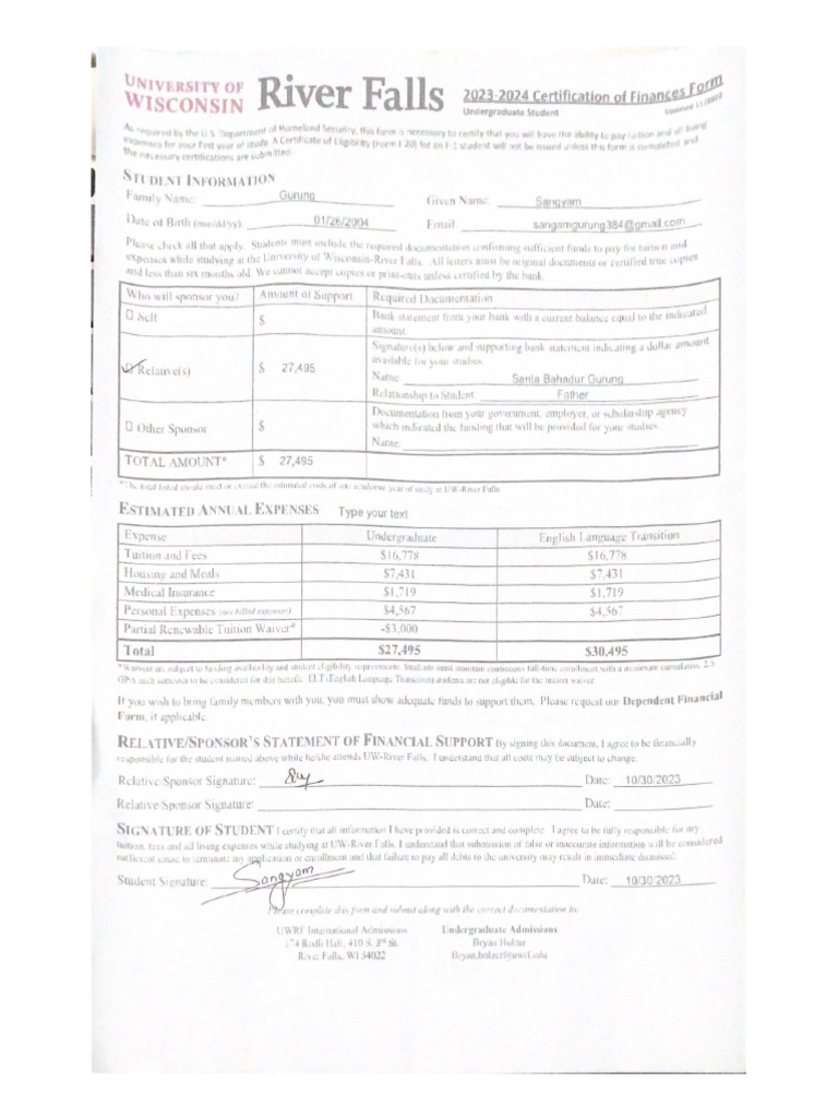 Undergraduate Student | PDF