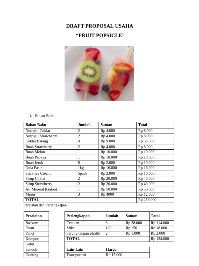 proposal entrepreneur | PDF